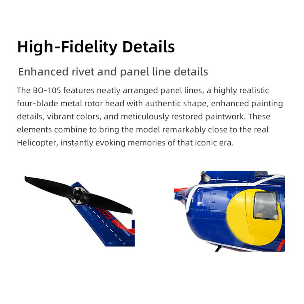 FLYWING EC135 470-Class 2.4G 6CH RC Helicopter – GPS & ACE Flight ...